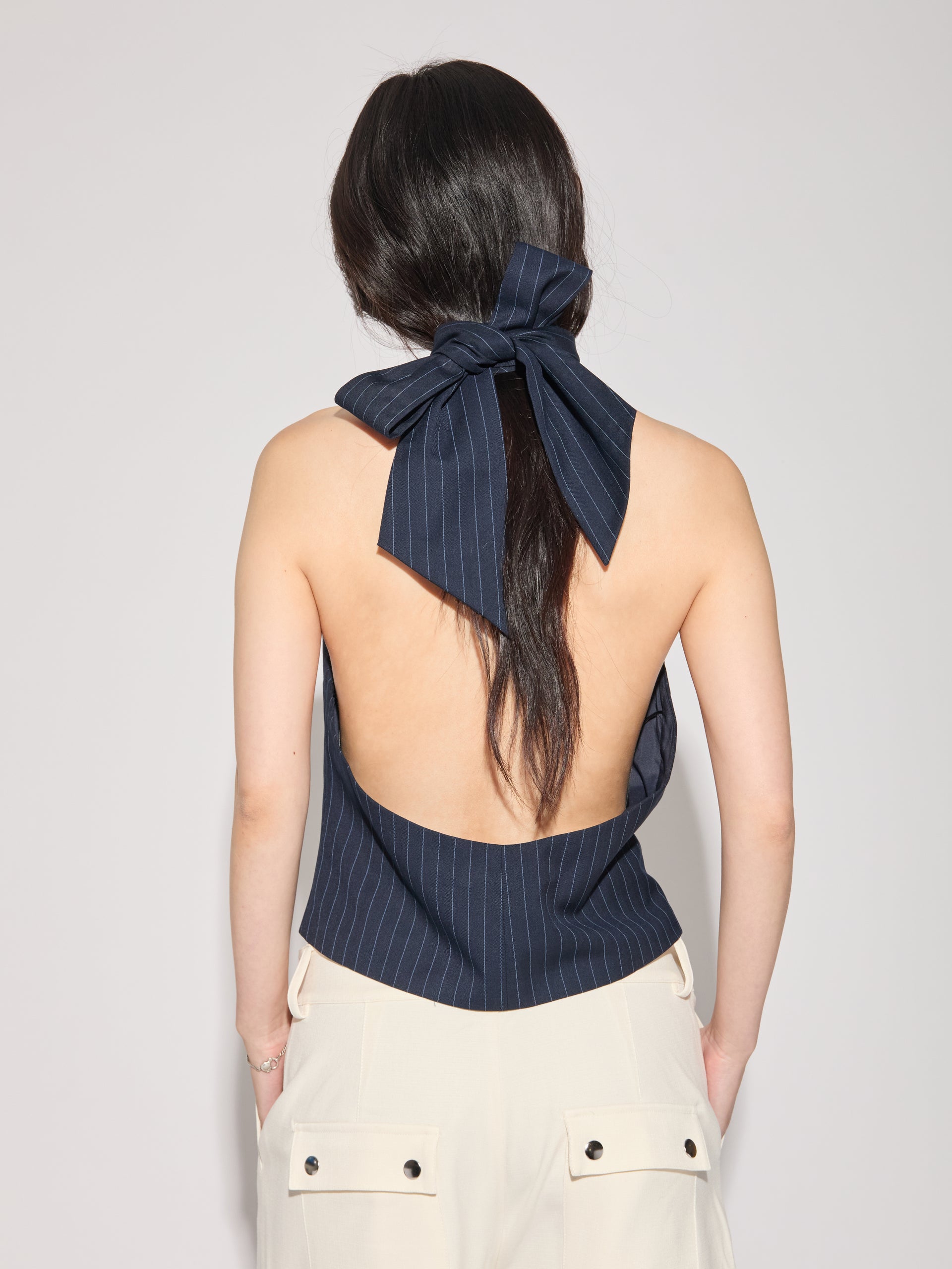 Chad Tie Neck Halter Top – LANG