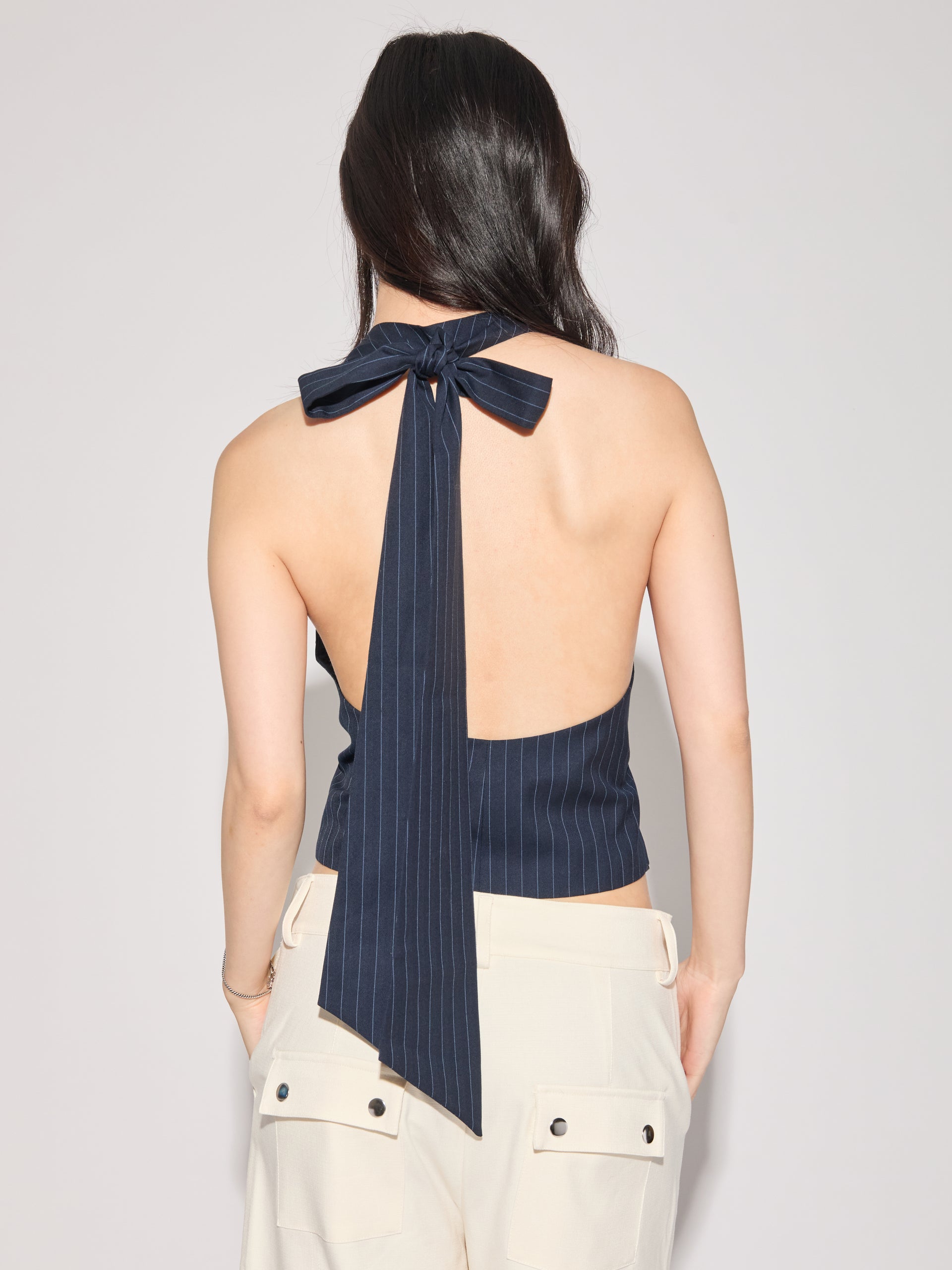 Chad Tie Neck Halter Top – LANG