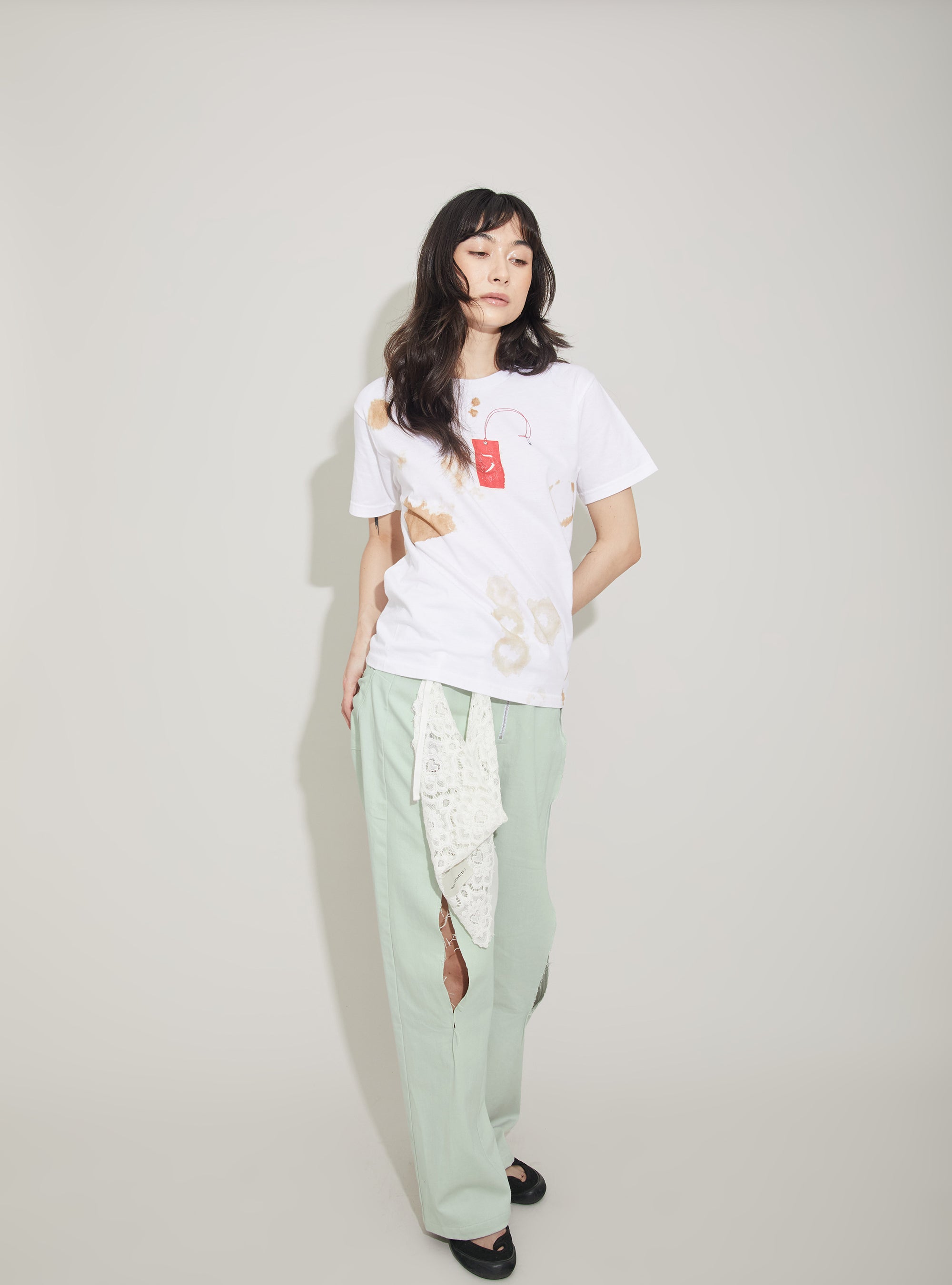 Tea Stained Swing Tag T-Shirt – LANG