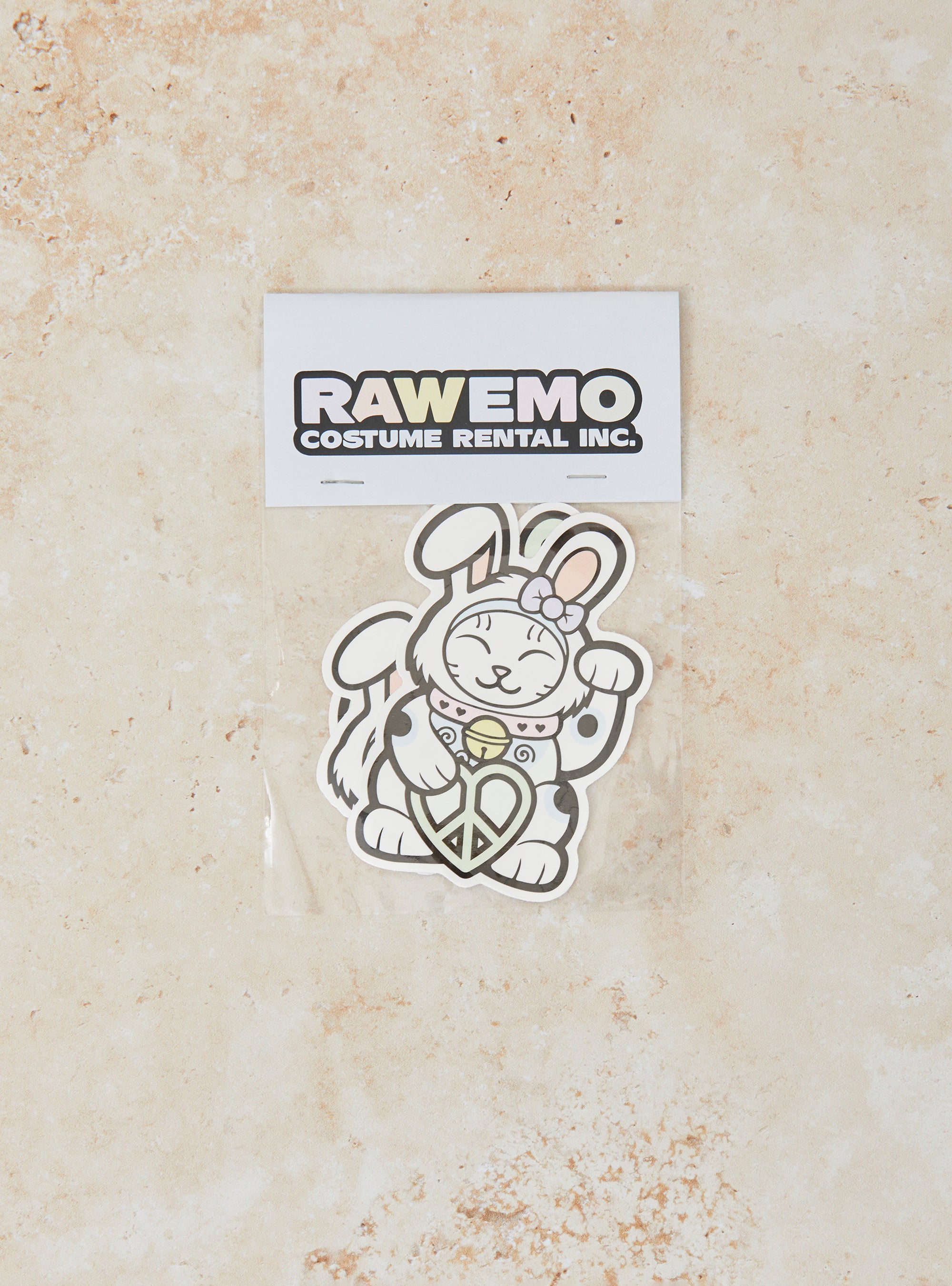 Valentine Rabbit Cat Sticker Pack – LANG